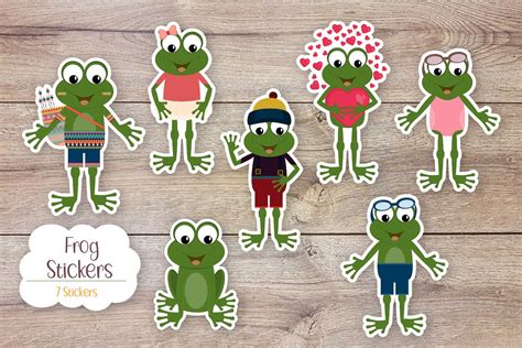Frog Stickers Animal Stickers Graphic By Igraphic Studio · Creative