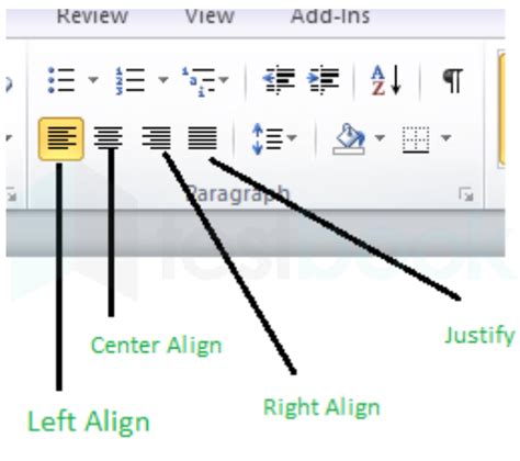 Solved In MS Word 2007 How Many Ways A Text Can Be Aligned