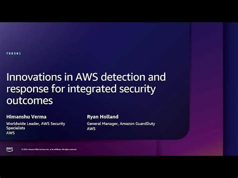 Free Video Innovations In Aws Detection And Response For Integrated