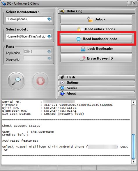 How To Read Huawei Android Phone Bootloader Code