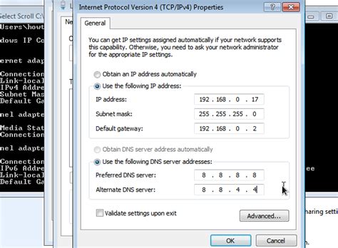 Configure Static Local IP On Windows