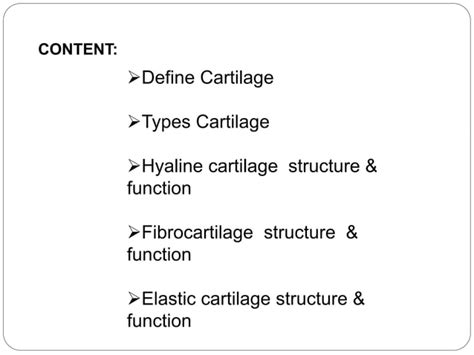 Cartilage Structure And Function Pptx Cartilage Structure And Function Pptx
