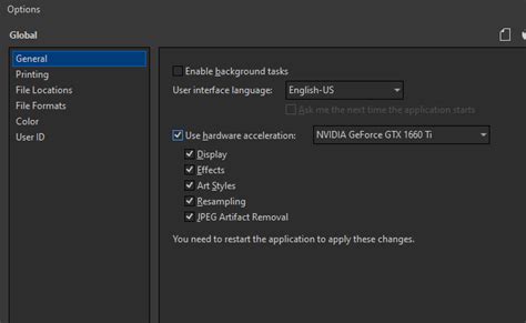 Hw Acceleration Corel2021 Coreldraw Graphics Suite 2021 For Windows Coreldraw Graphics Suite