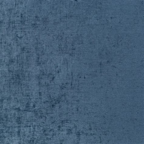 Blue Solid Texture Chenille Upholstery Fabric By The Yard