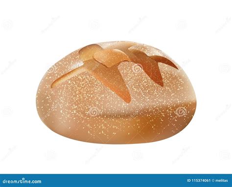 Pan Realista 3d Aislado Stock De Ilustración Ilustración De Comida