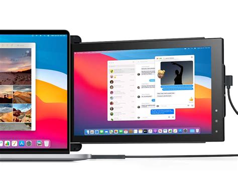 Mobile Pixels Trio Max Portable Monitor The On The Go Dual Screen Laptop Monitor Full HD