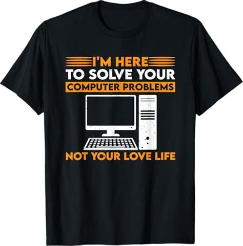 funny tech support costume sysadmin computer geek humor t shirt