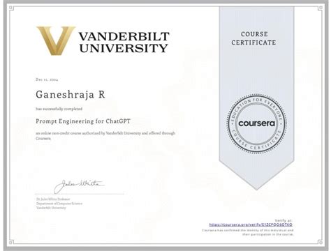ganeshraja r on linkedin ai chatgpt promptengineering lifelonglearning coursera certification
