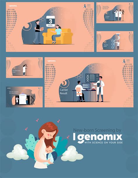 Igenomix Newborn Screening Genetic Test Infographics On Behance