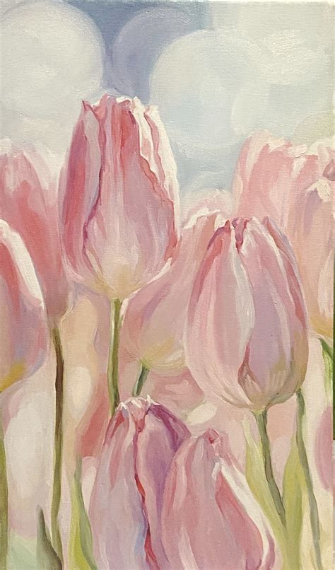 Тюльпаны - картина на Мольберт | Flower art painting, Art inspiration ...