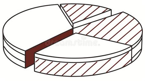 A Simple Pie Chart With One Slice Separated For Data Reports Vector Design Generative Ai Stock