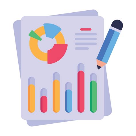 Money With Chart Flat Icon Of Financial Graph 6867417 Vector Art At