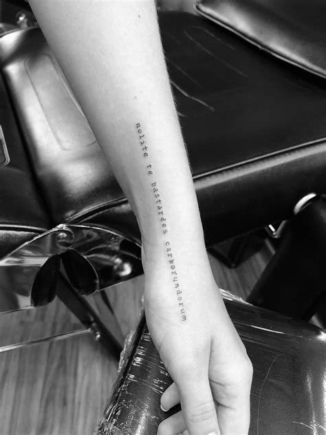 Nolite Te Bastardes Carborundorum Tatuagem Inspiração Para Tatuagem