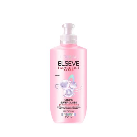 Creme Para Pentear Elseve Glycolic Gloss 250ml Elseve Fitarvida