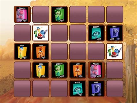 MEMORY Inside Out Matching Pairs MEMORY Inside Out Matching Pairs