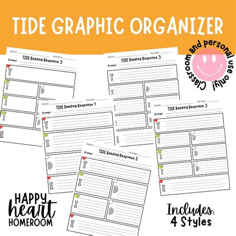 Tide Writing Graphic Organizer By Happy Heart Homeroom Tpt