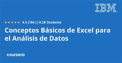 Conceptos Básicos De Excel Para El Análisis De Datos Coursya