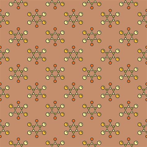 Premium Vector Vector Colorful Seamless Pattern With Chemical Molecule