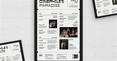 Plantilla Para Folleto De Programación Plantillas De Gráficos Envato