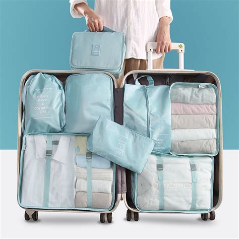 Badu Bg Органайзер за куфар Комплект чанти Комплект от 8 органайзера за багаж за пътуване