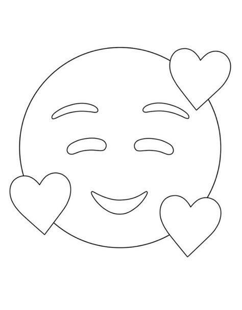 Heart Emoji Coloring Page Free Printable Pdf
