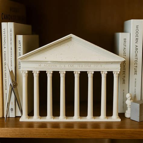 3d Printed Pantheon Portico Elevation Etsy