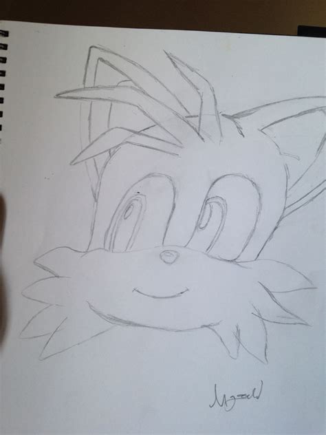 Tails From Sonic The Hedgehog Quick Sketch In Pencil