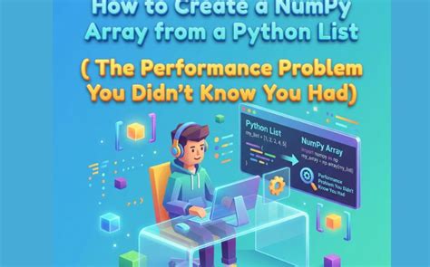 How To Create A Numpy Array From A Python List Aimlprogramming