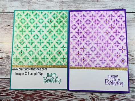 How To Layer The Artistic Masks Stencils Crafting With Ashee Independent Stampin Up Demo