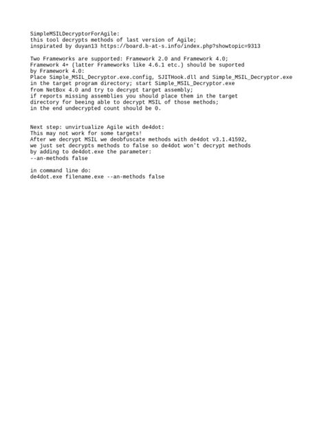 Simple Msildecryptor For Agile Pdf