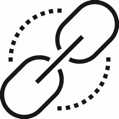 address chain connection hyperlink internet link web icon