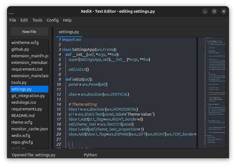 Xedix Python Text Editor