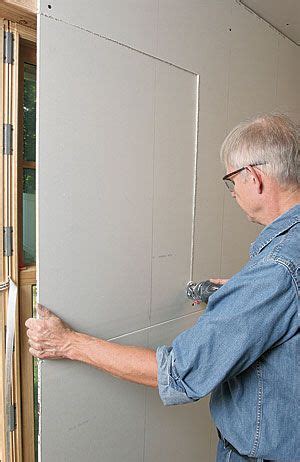 Using A Drywall Router Fine Homebuilding Drywall Repair Drywall Construction Diy