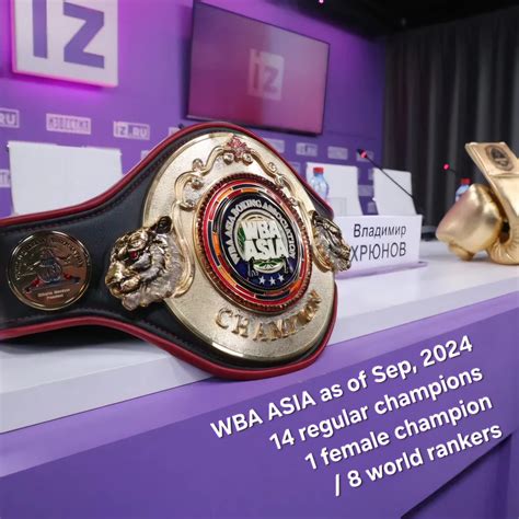 Wba Wba Asia World Ranking Status As Of Sep 2024 14 Regular