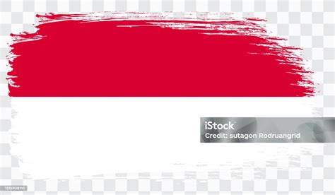 모나코 국기가 있는 그런지 브러시 스트로크 수채화 그림 깃발 포스터 국기의 배너 스타일 수채화 그리기 투명한 배경에 격리된 벡터입니다 가리기에 대한 스톡 벡터 아트 및 기타