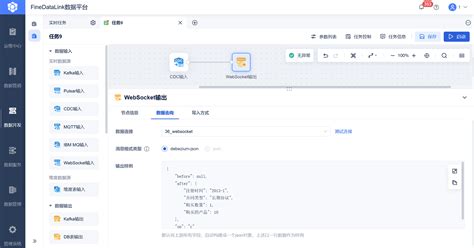 Websocket输出 Finedatalink帮助文档
