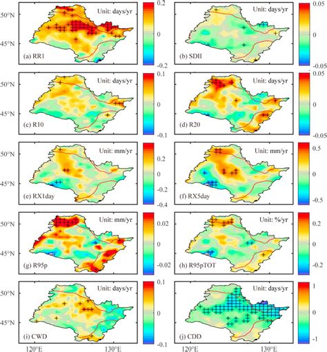 Spatial Patterns Of The Observed Trends In Extreme Precipitation Download Scientific Diagram