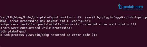 Cara Mengatasi Masalah Usr Bin Dpkg Returned An Error Code 1 Bacolah Com