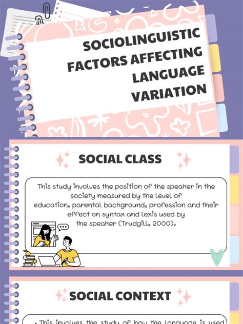 Sociolinguistic Factors Affecting Language Variation Report Today Pdf