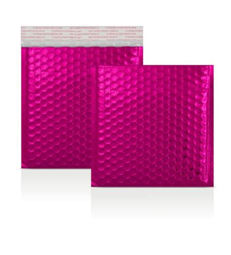 Hot Pink Metallic Strong Seal Bubble Envelopes Cd Size 165 X 165 Mm