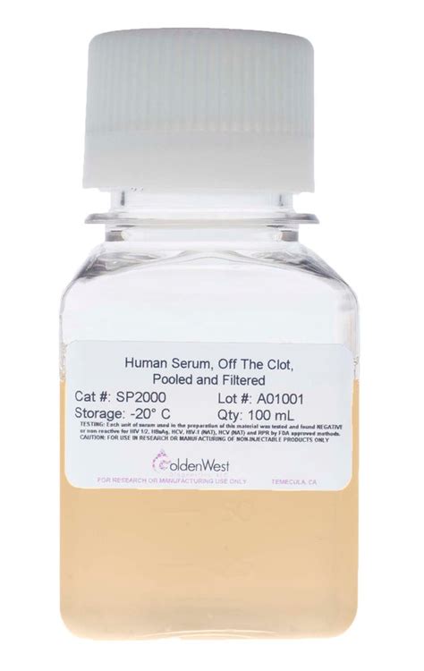 Processed Human Serums And Matrixes
