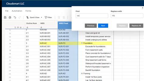 Ms Projectのwbsを参考としたwbsテンプレート Cloudsmart Llc