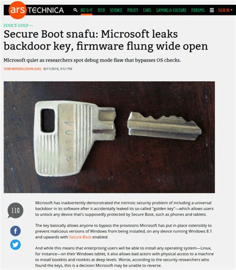 Clearly That The Secure Boot Function Of Windows Could Be Avoided Gigazine