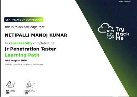 Netipalli Manoj Kumar On Linkedin Cybersecurity Redteam Oscp Ceh Penetrationtesting