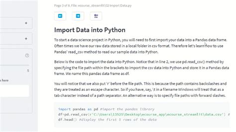 Create An Interactive Data Science E Course App Using Streamlit