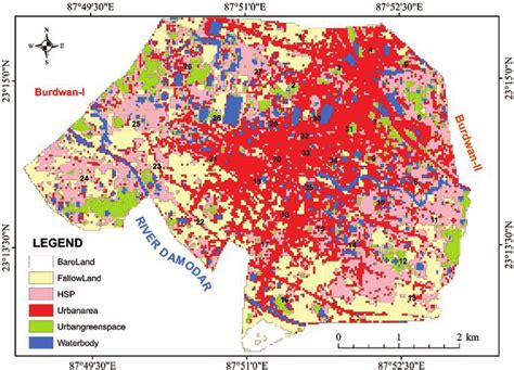 5 The Land Use Classification Of The Year 2001 Source Landsat Etm Download Scientific