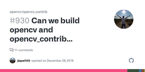 Can We Build Opencv And Opencv Contrib Separately In Steps Issue Opencv Opencv