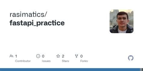 GitHub Rasimatics Fastapi Practice