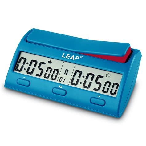 LEAP Advanced Digital Chess Timer With Timing Modes Blue Buy Now With Express