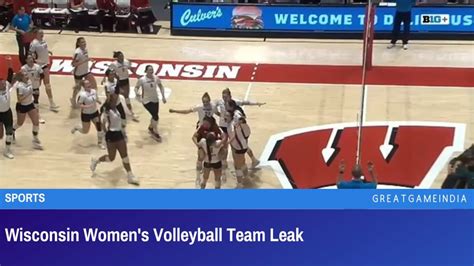 Wisconsin Womens Volleyball Team Leak Greatgameindia